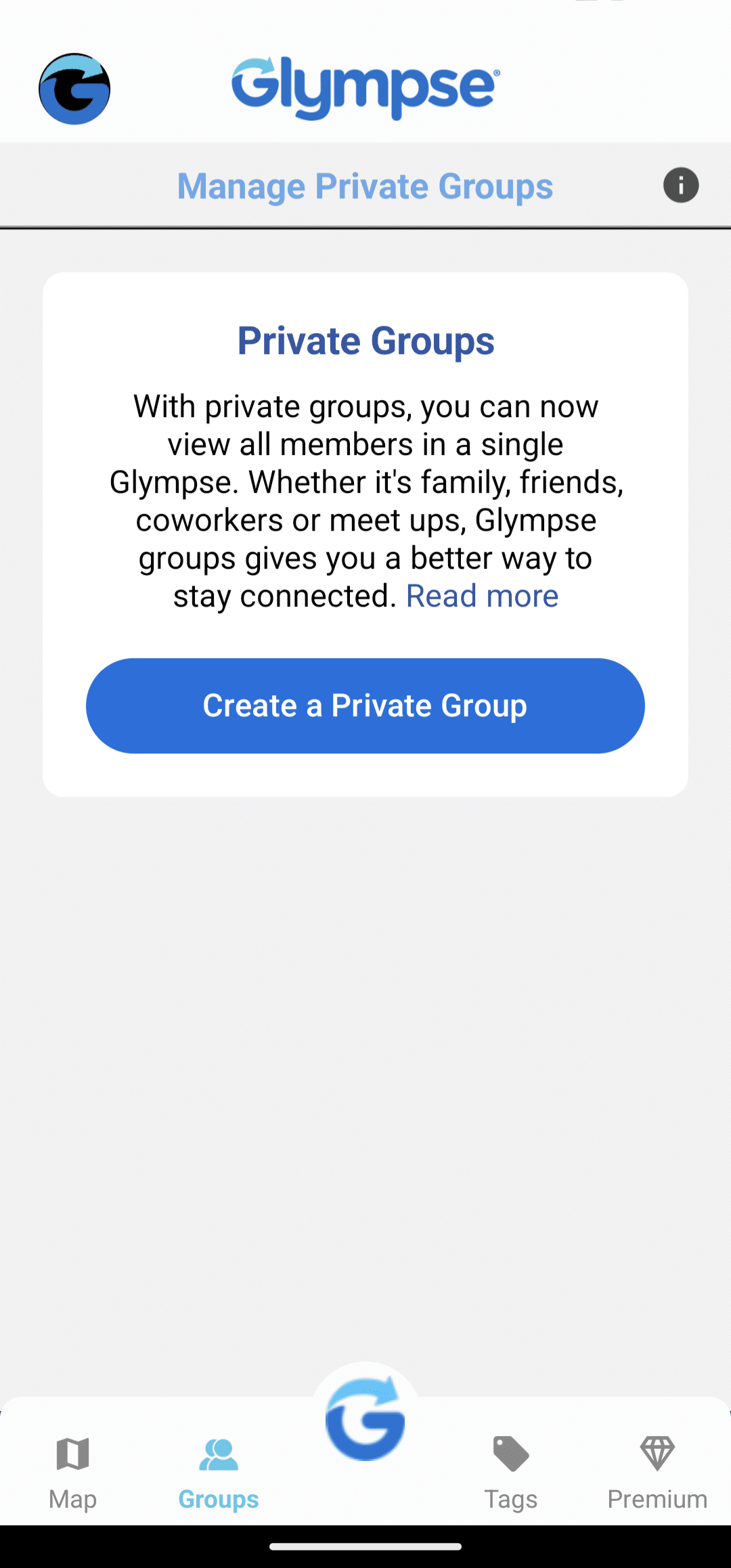 How do I create a Glympse Private Group? - Glympse Location Sharing and Tracking App